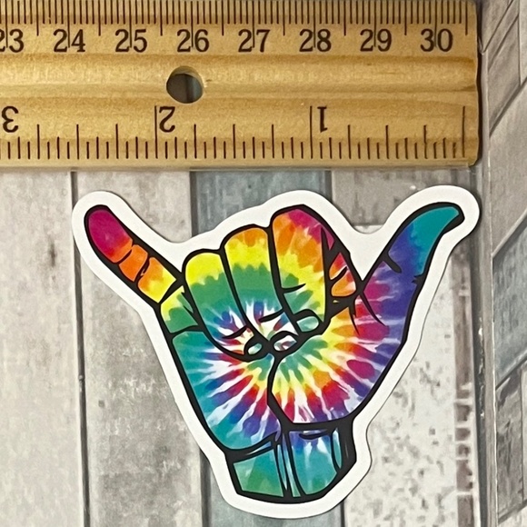 Office | 110 Shaka Brah Hawaiian Culture Surfing Reusable Vinyl Sticker ...